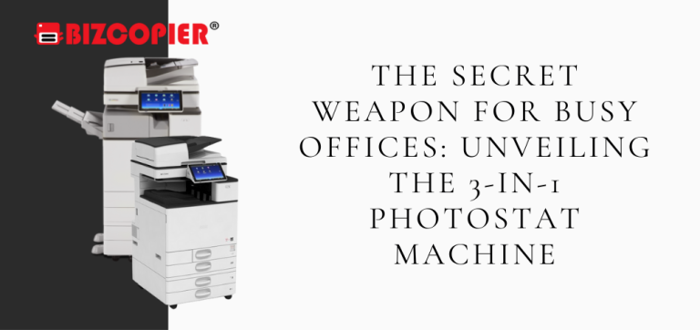 The Secret Weapon for Busy Offices: Unveiling the 3-in-1 Photostat ...